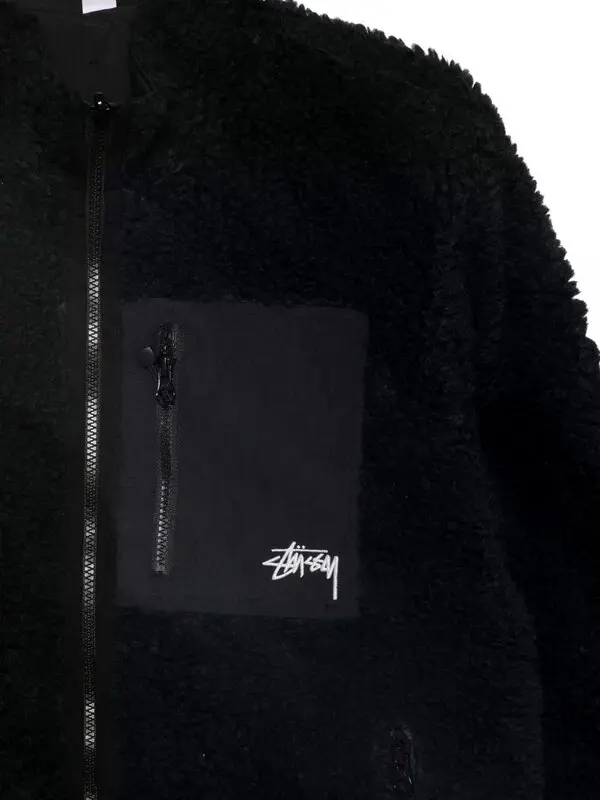StÜssy Fleece-texture Zip-up Jacket