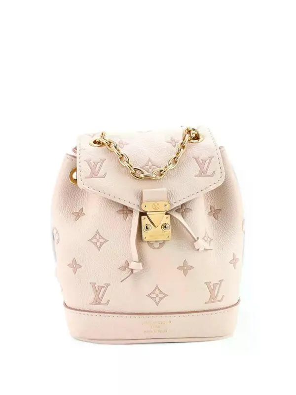 LOUIS VUITTON Noe Outline Monogram Empreinte Leather Nano Backpack