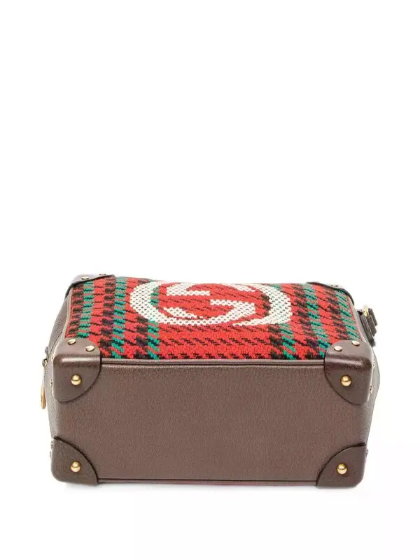 Gucci Houndstooth Gg Shoulder Bag