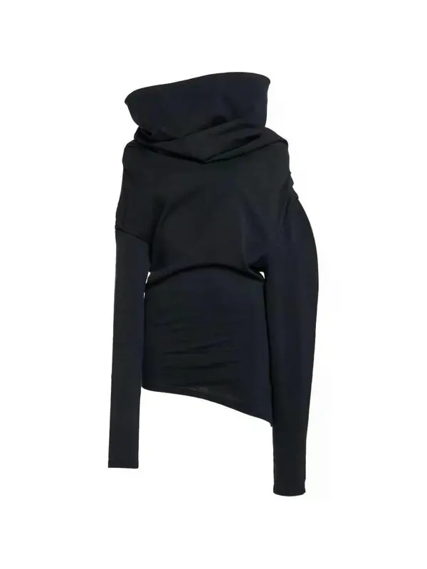 A.W.A.K.E. Mode Asymmetric Draped-neck Top