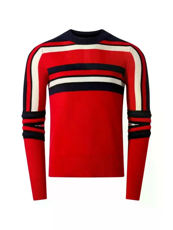 Perfect Moment Merino Wool Slalom Sweater - Red
