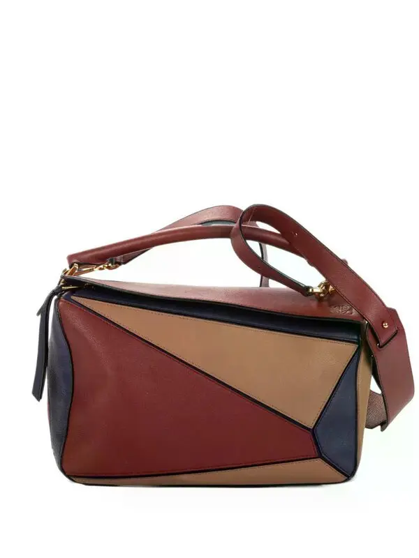 Loewe Medium Puzzle Calfskin Shoulder Bag - Blue