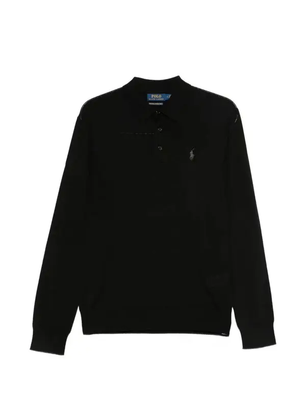 Polo Ralph Lauren Polo Pony Embroidered Polo Shirt - Black