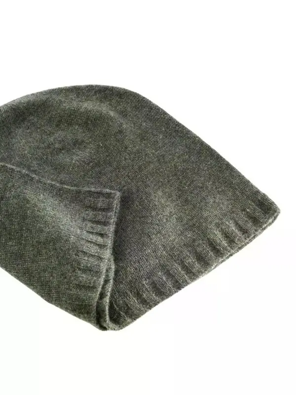 ZIGGY CHEN Ribbed-trim Beanie Hat - Green