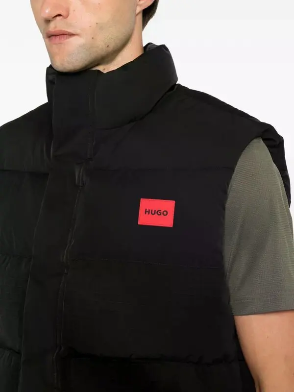 Hugo Quilted Logo-patch Gilet