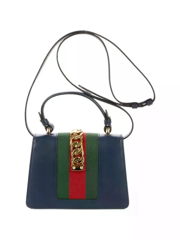 Gucci Mini Sylvie Chain Shoulder Bag - Blue