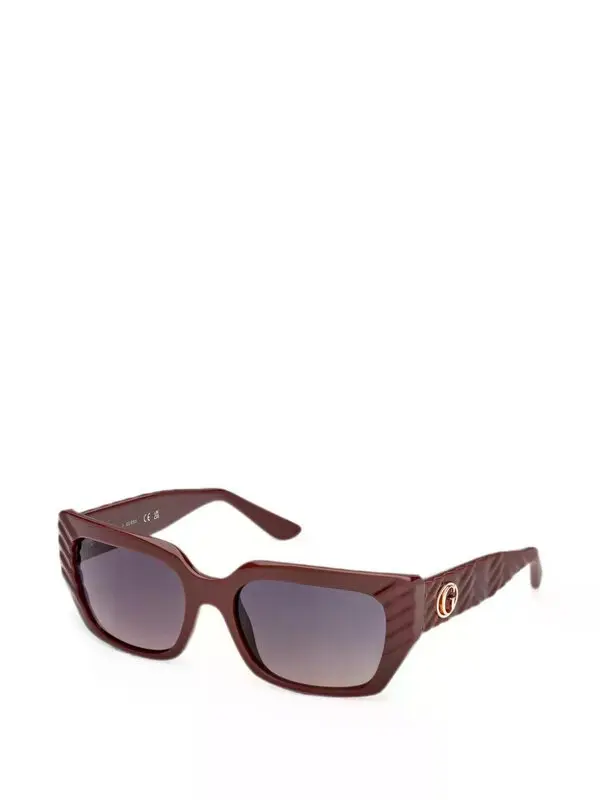 Guess Logo-plaque Rectangle-frame Sunglasses