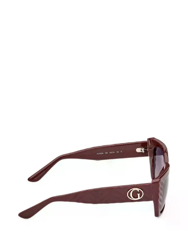 Guess Logo-plaque Rectangle-frame Sunglasses