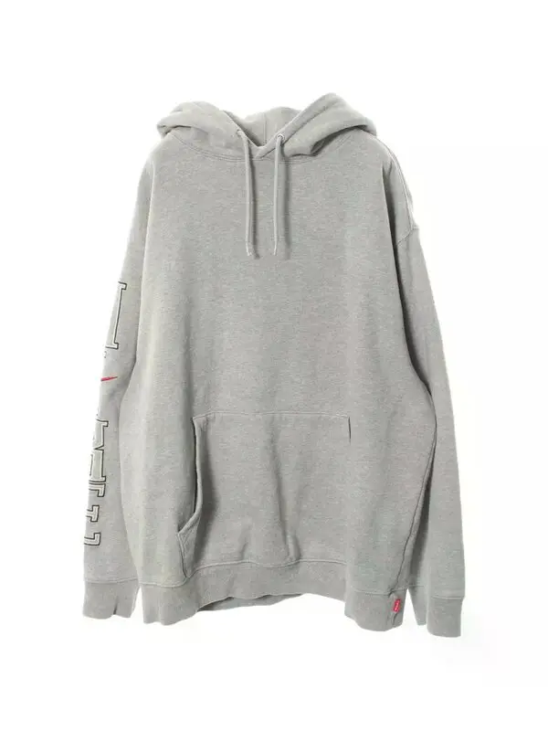 Supreme 2000s Embroidered Pullover Hoodie - Grey