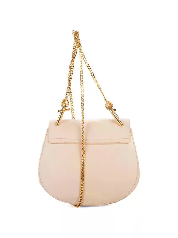 Chloé Embossed Drew Shoulder Bag - Neutrals
