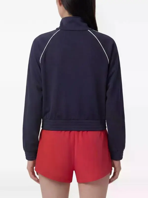 Sporty & Rich Logo-embroidered Piping Track Jacket