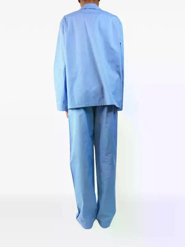 Miu Miu Logo-embroidered Shirt And Trousers Set