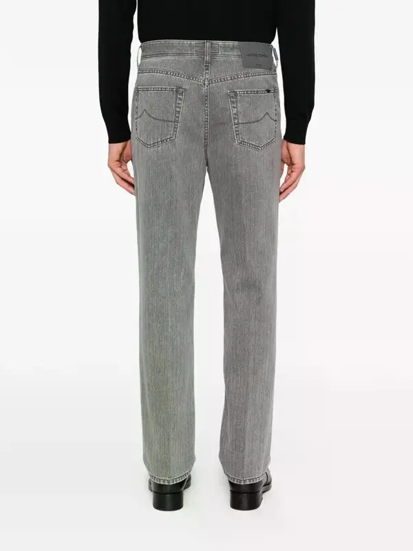 JACOB COHЁN Herringbone-pattern Jeans