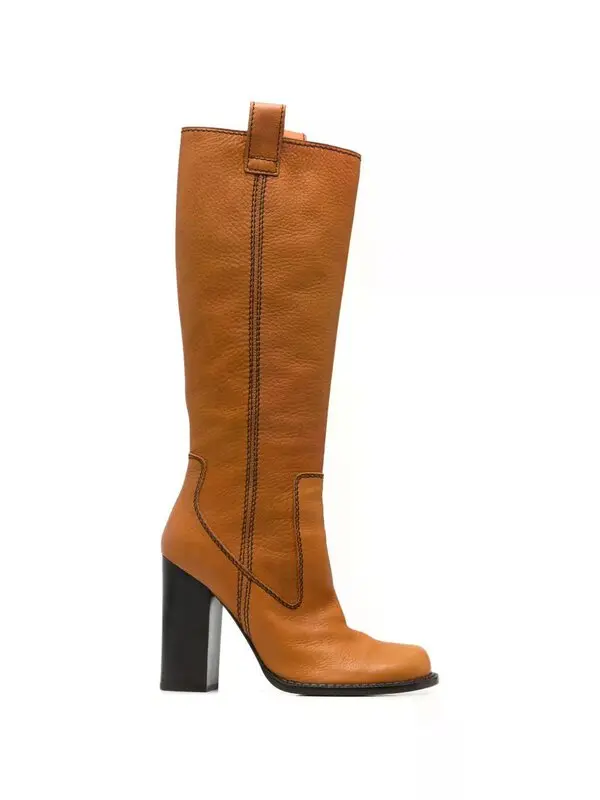 Dsquared2 2000s Contrast-stitch Leather Boots