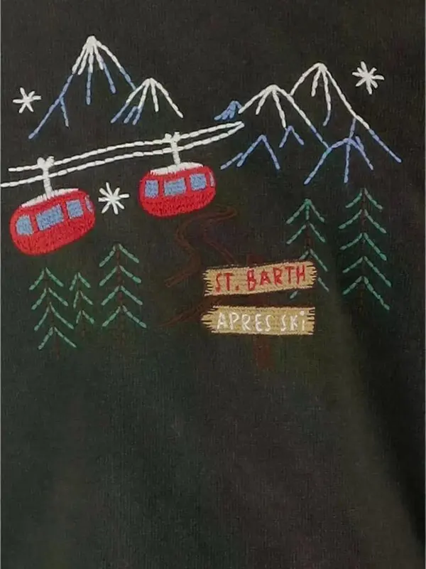 MC2 SAINT BARTH Heron Mountain-embroidered Sweater