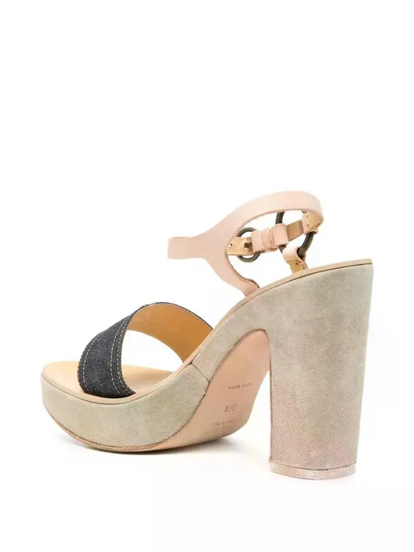 Miu Miu 2000s Denim-strap Sandals
