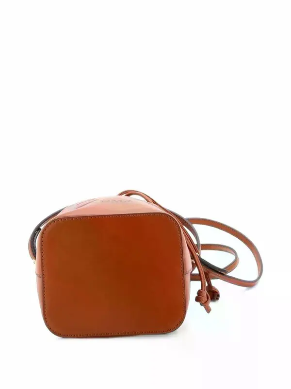 Fendi Logo Mon Tresor Leather Mini Bucket Bag