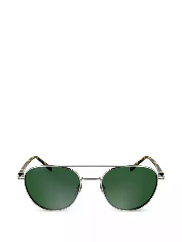 Lacoste Tortoiseshell-effect Sunglasses - Silver
