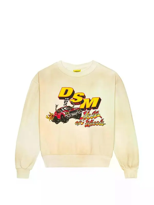 DIET STARTS MONDAY Hell On Wheels Crew Neck Sweatshirt
