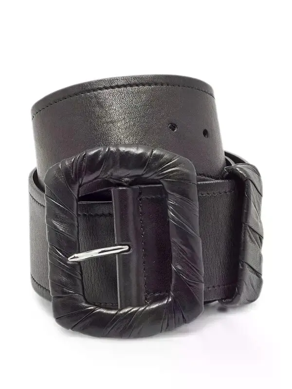 Prada Wide Buckle Belt - Black