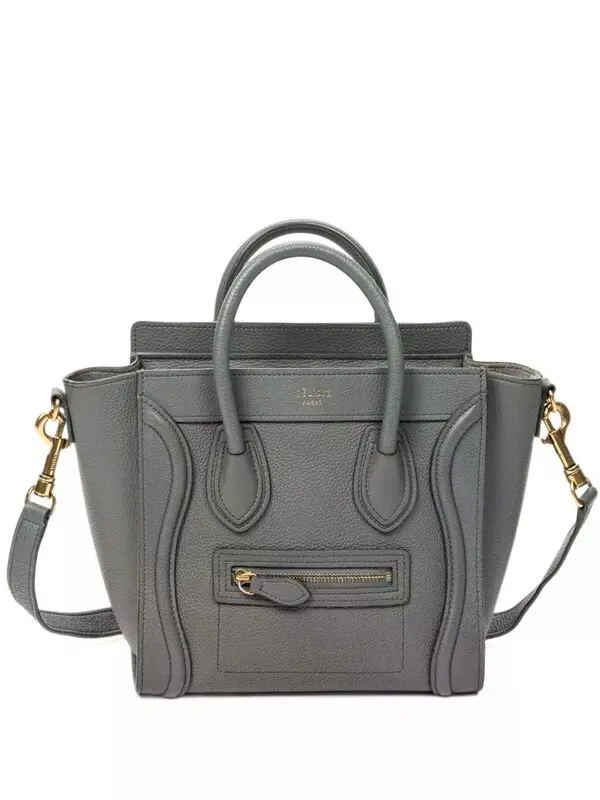 Celine Nano Luggage Shoulder Bag - Grey
