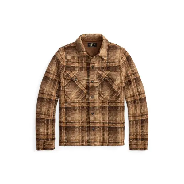 Ralph Lauren Plaid Wool Workshirt Sweater