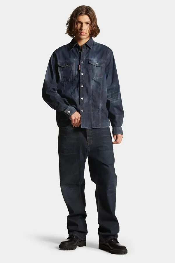 Dsquared2 Icon Black Dusty Wash Eros Jeans
