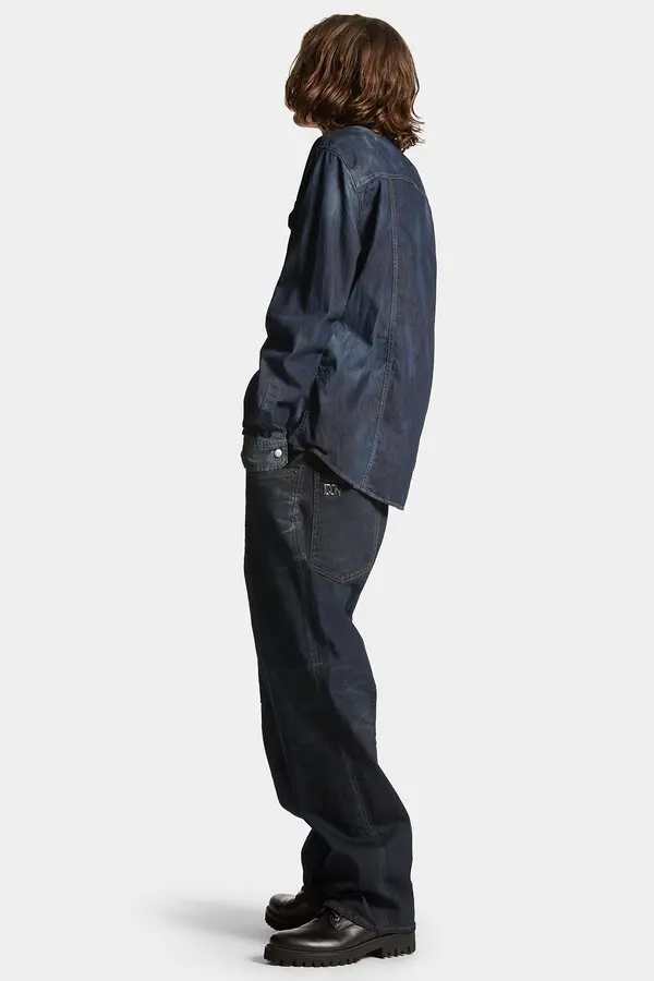 Dsquared2 Icon Black Dusty Wash Eros Jeans