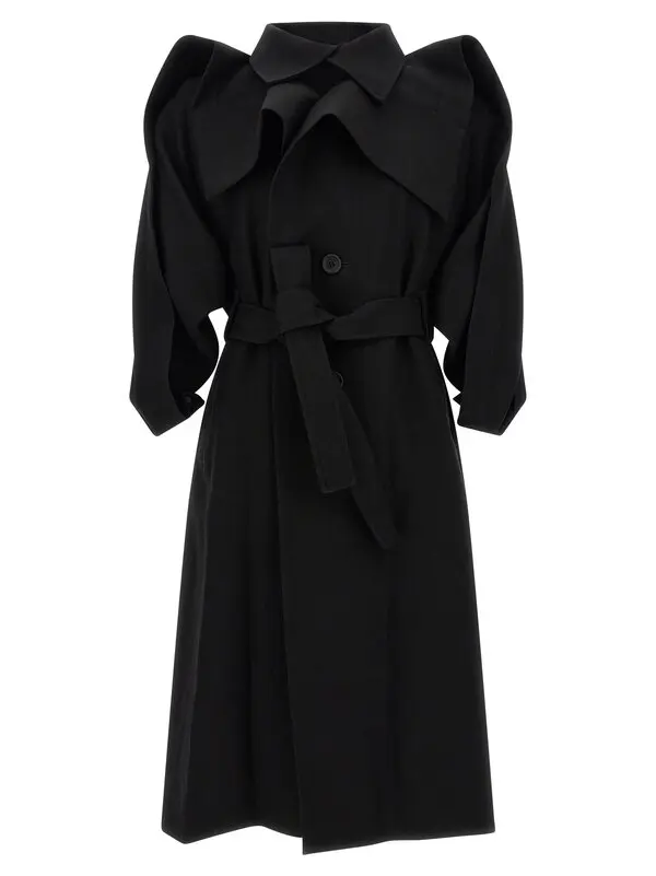 Issey Miyake Calligraph' Trench Coat - Black