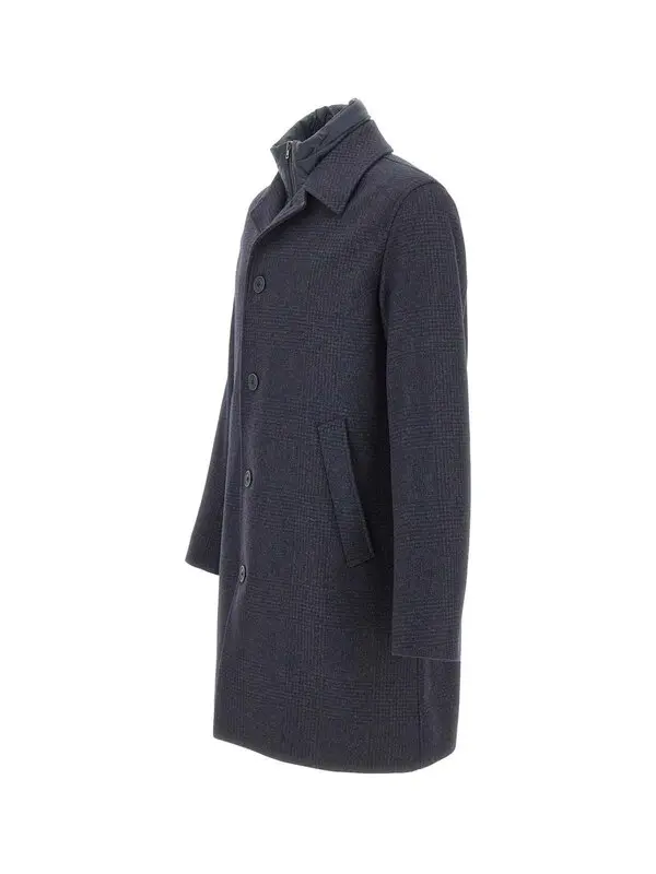 Herno Checked Bib-insert Coat