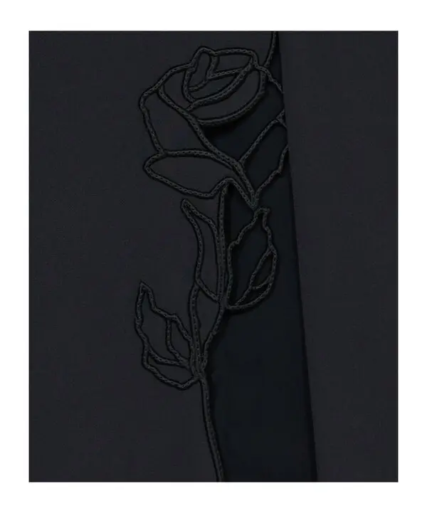 Blumarine Embroidered-slit Midi Skirt