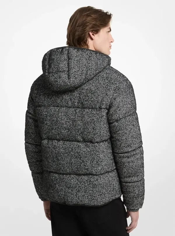 Michael Kors Quilted Twill Puffer Jacket In Size By