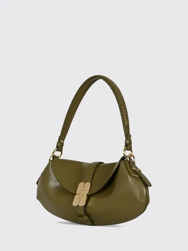 GANNI Rounded Shoulder Bag In Recycled Materials With Butterfly Logo