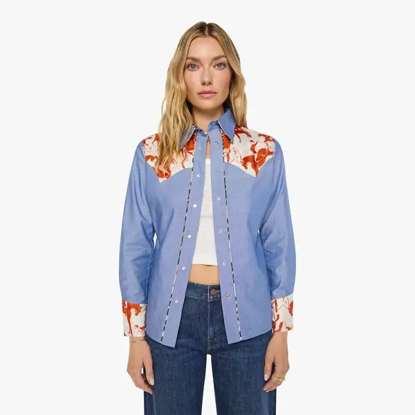 La Prestic Ouiston Western Shirt Chambrary - Red