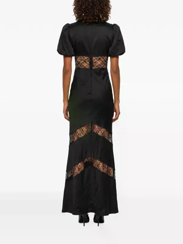 Rebecca Vallance Noire Short-sleeve Gown Dress - Black