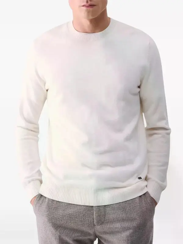 Liu Jo Knit In Wool And Cashmere - White