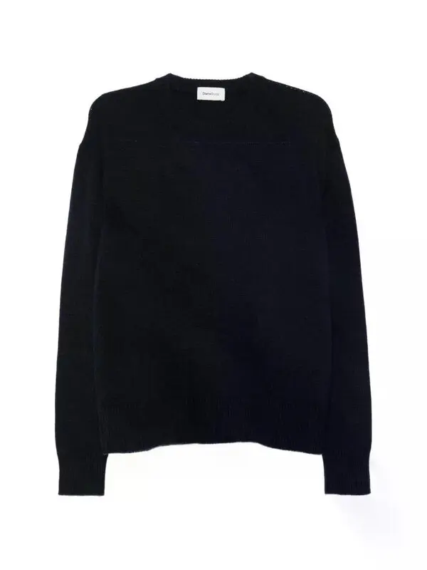 DIANA STUDIO Crew-neck Ribbed-trim Sweater - Blue