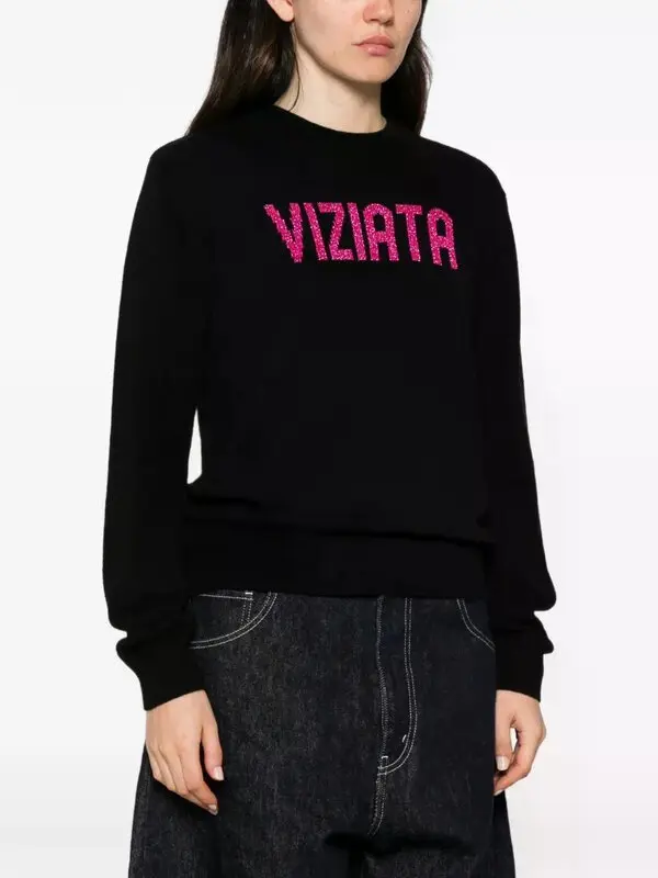 MC2 SAINT BARTH Slogan-embroidered Sweater