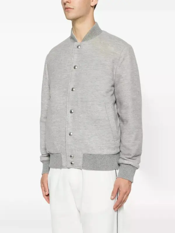 Eleventy Reversible-design Bomber Jacket - Grey