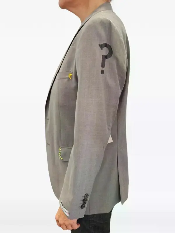 THE DIVINE REBEL COLLECTIVE Graphic-print Embellished Blazer