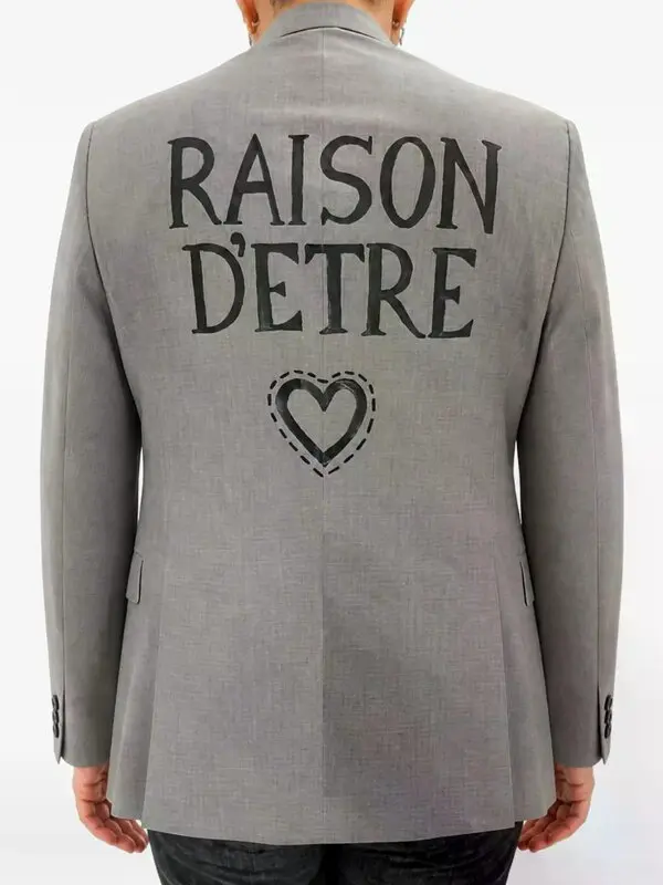 THE DIVINE REBEL COLLECTIVE Graphic-print Embellished Blazer