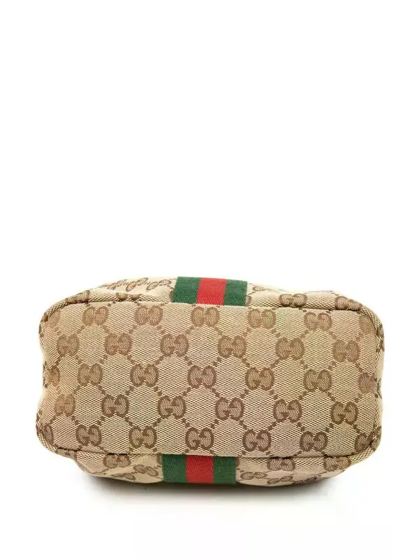 Gucci 2000-2015 Mini Gg Canvas Web Vanity Bag