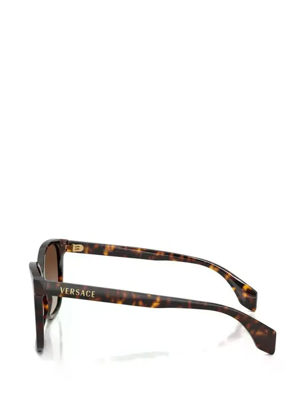 Versace Tortoiseshell-effect Rectangle-frame Sunglasses