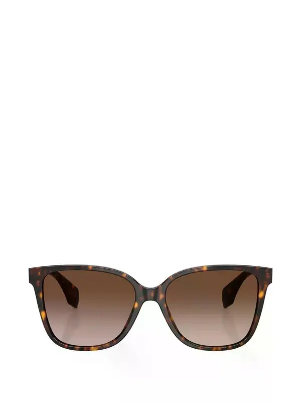 Versace Tortoiseshell-effect Rectangle-frame Sunglasses - Brown