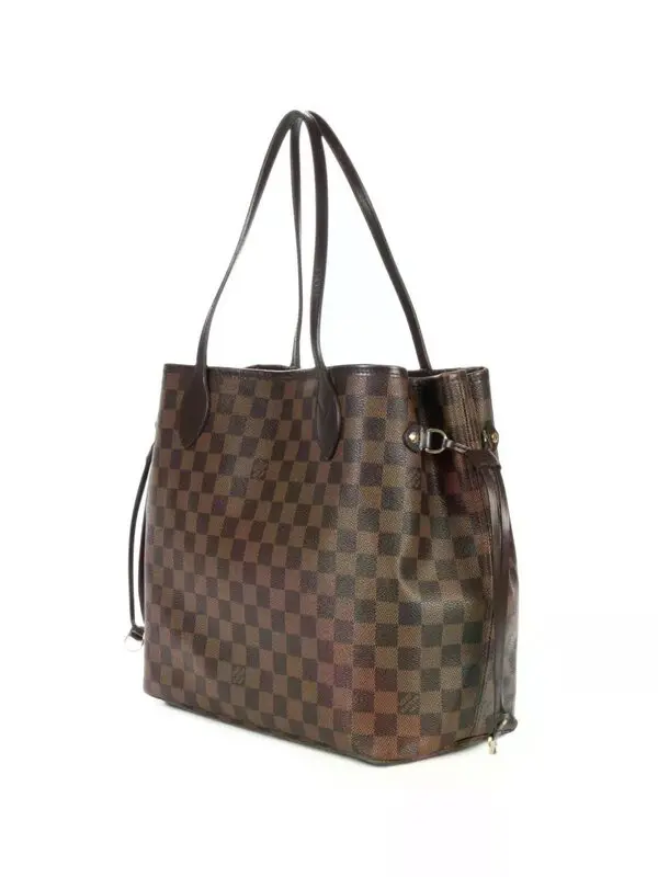 LOUIS VUITTON Mm Neverfull Damier Ebene Tote Bag - Brown