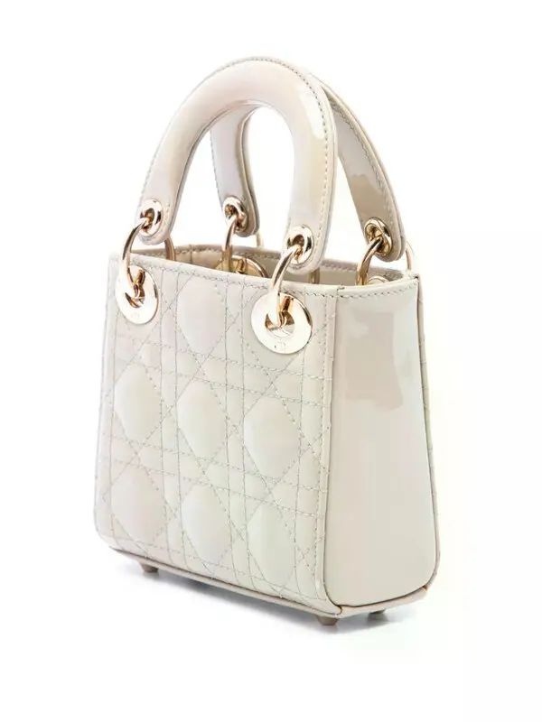 Dior 2022 Micro Patent Cannage Lady Satchel