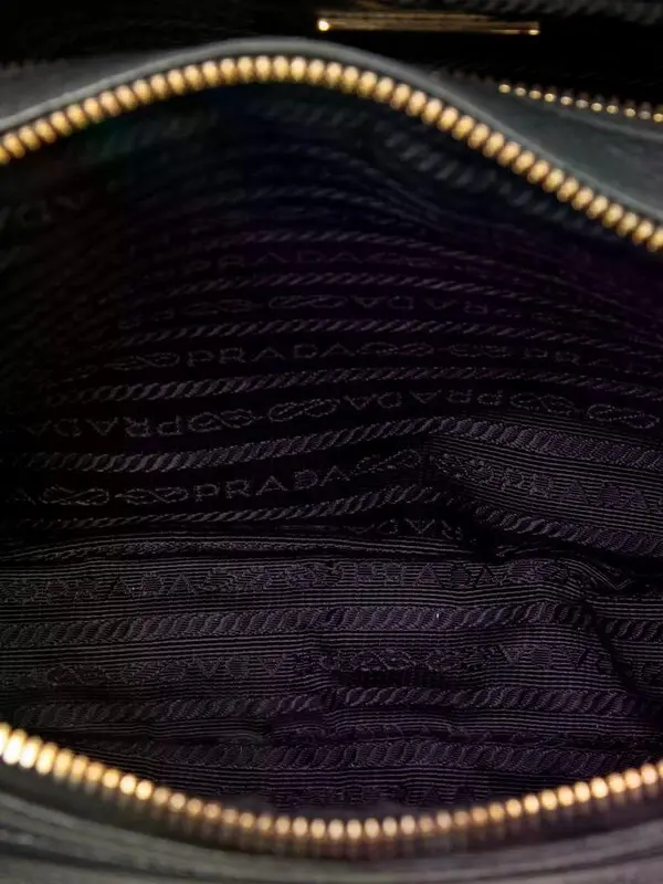 Prada 2010-2026 Vitello Phenix Double Zip Camera Bag Crossbody Bag