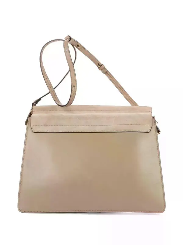 Chloé Medium Faye Leather Shoulder Bag - Grey