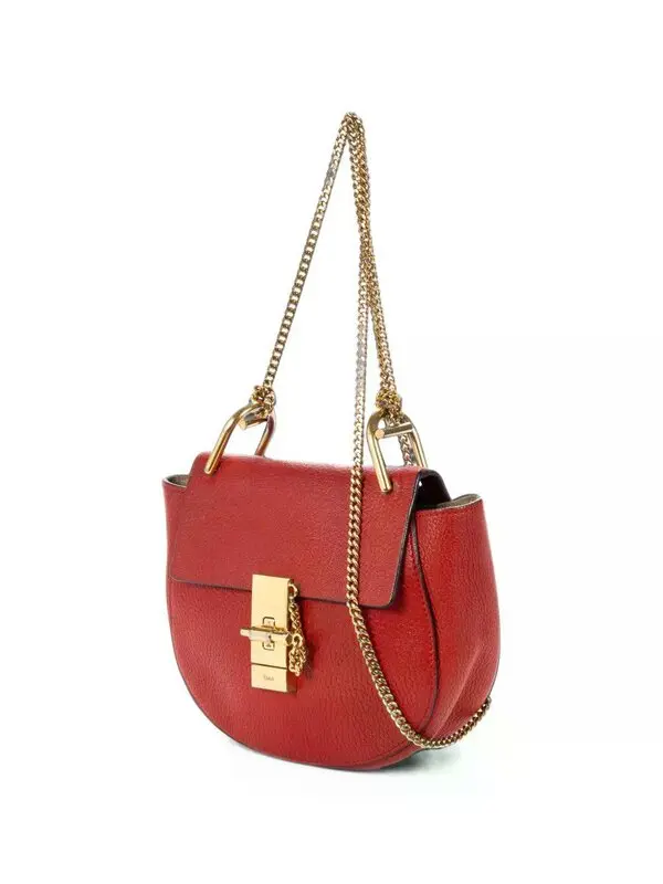Chloé Drew Leather Mini Bag - Red
