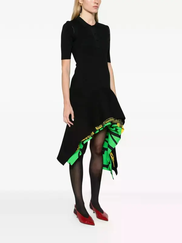Loewe Asymmetric Printed-trim Dress